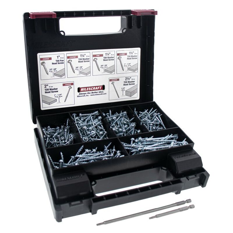 MILESCRAFT Kit de vis tête cylindrique 700 pcs - 6 types de vis - T20