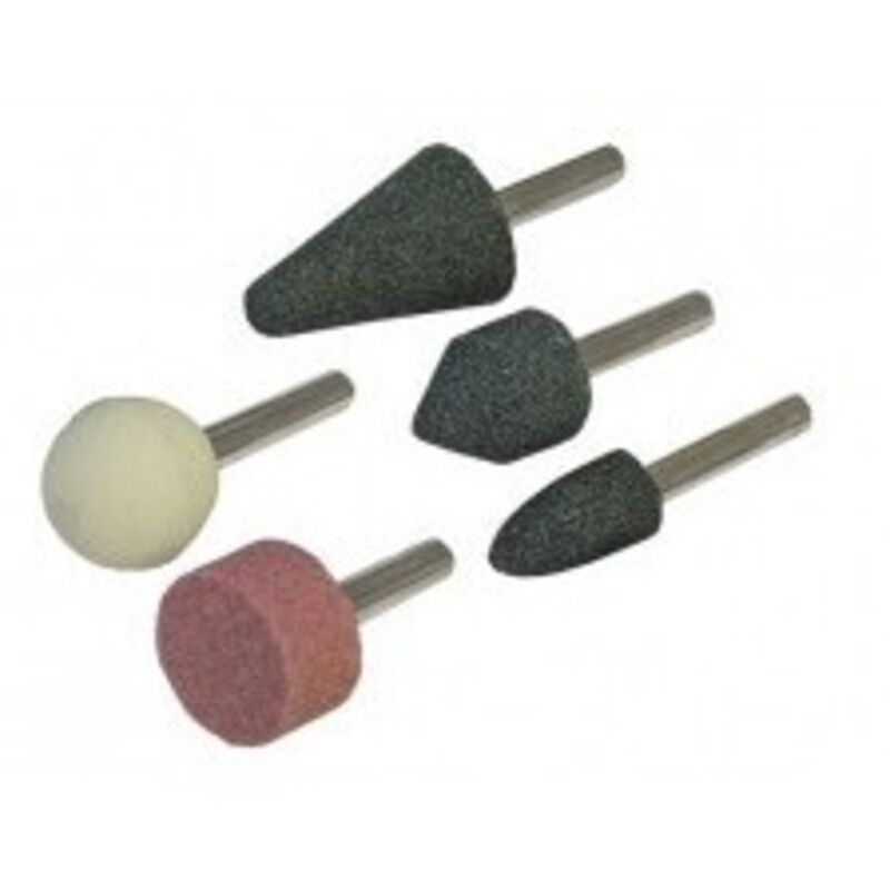 FAITHFULL Jeu de 5 meules sur tige pour perceuse