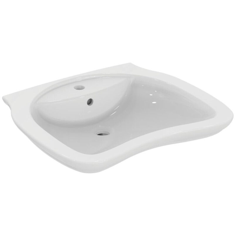 PORCHER Lavabo MATURA accessible aux PMR - trop plein - 65 x 55 cm