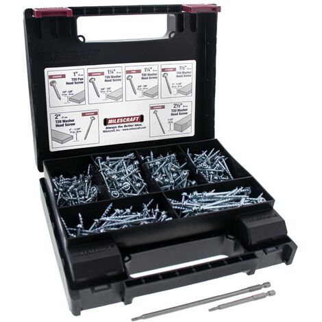 MILESCRAFT Kit de vis tête cylindrique 700 pcs - 6 types de vis - T20