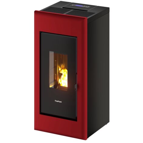 FREEPOINT Poêle à granulés étanche One 7 Bordeaux - 7 kW