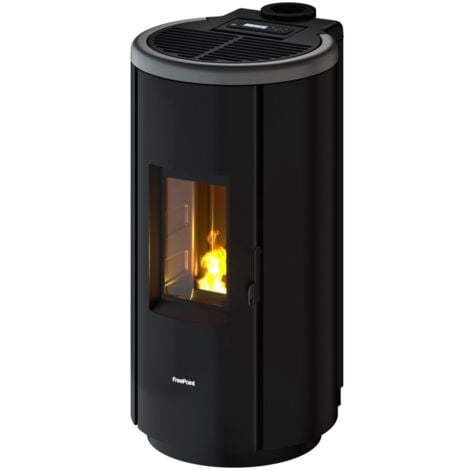 FREEPOINT Poêle à granulés étanche Chrome 7 Titanium - 7 kW