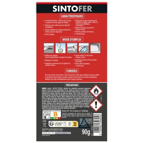 SINTO Enduit de lissage Sintofer SINTO gris 85 g