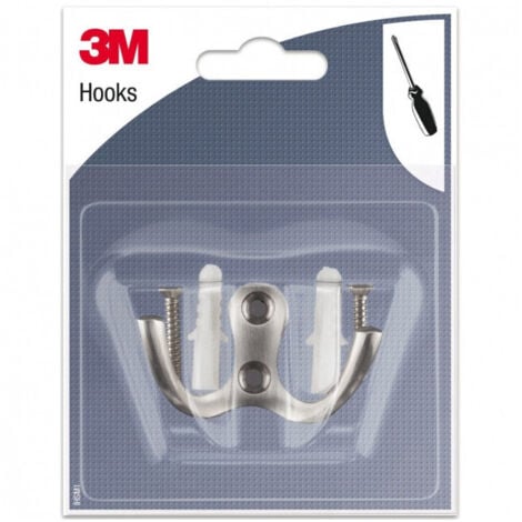 3M Crochet à visser 3M, gris