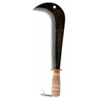 LEBORGNE Serpe chasseur - 20 cm avec étui en cuir - manche cuir