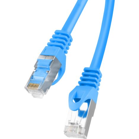 Lanberg - Câble réseau Ethernet FTP Cat.6 bleu 10 m PCF6-10CC-1000-B