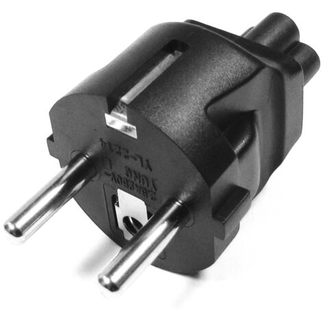 BeMatik - IEC connecteur de l"adaptateur C5 Schuko-60320
