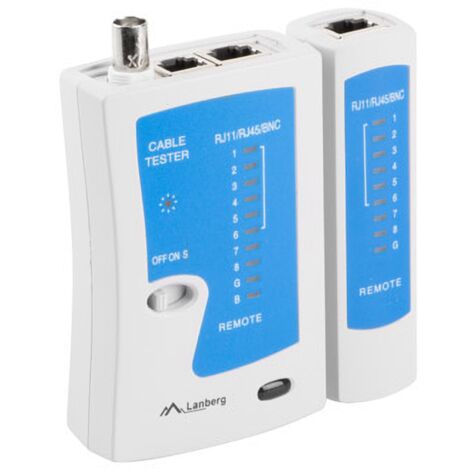 Lanberg - Lanberg NT-0401 Testeur de câble réseau pour câbles RJ45 RJ12 ...
