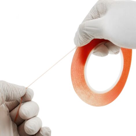 PrimeMatik - Ruban adhésif double face 2x0.8mm rouge