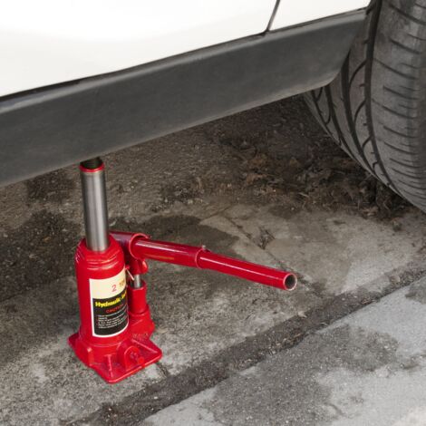 Cric bouteille hydraulique pour changer une roue de voiture 2T ...