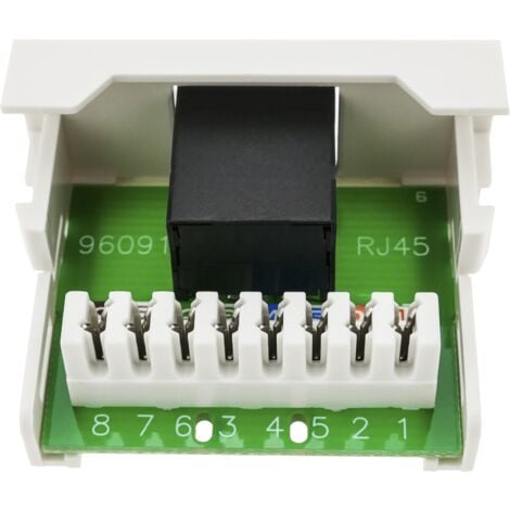 BeMatik - Module de 45x22 5mm RJ45 Cat.5e