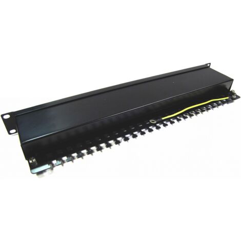 RackMatic - Patch panel rack 24 RJ45 Cat.6 FTP 1U noir