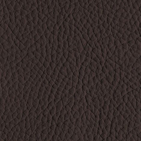 Canapé fixe SUN 3 places maxi 198 cm accoudoirs fins cuir regent chocolat