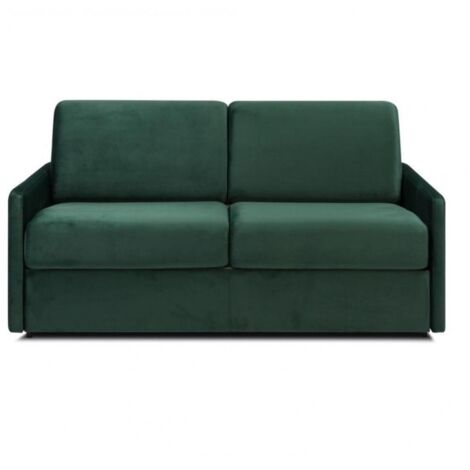 Canapé fixe SUN 3 places maxi 198 cm accoudoirs fins velours velluto vert