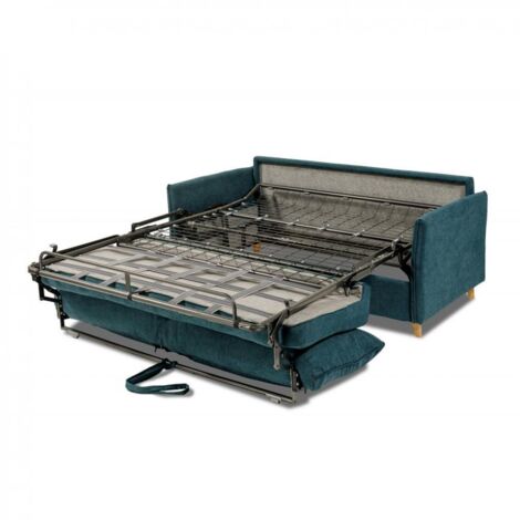 Canapé convertible express 120 RASPAIL matelas 20 cm sommier METAL ...