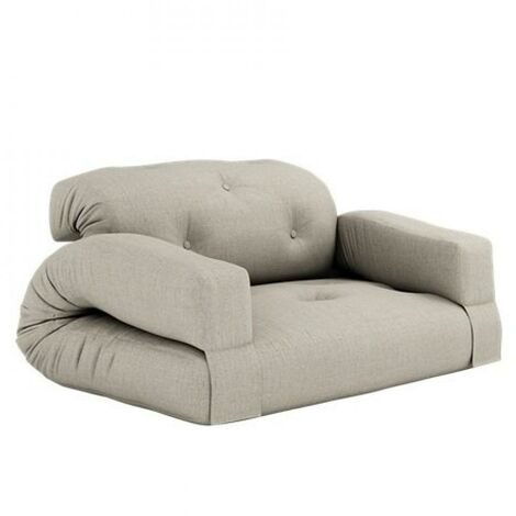 Canapé futon standard convertible HIPPO SOFA couleur lin