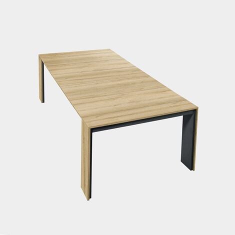 Table console extensible 12 couverts LEONARDO 45/270x120x75cm coloris ...