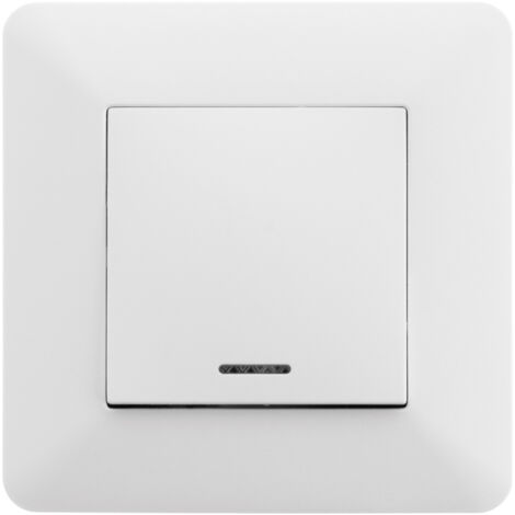 Taster mit Beleuchtung 10A - Weiß - Artezo