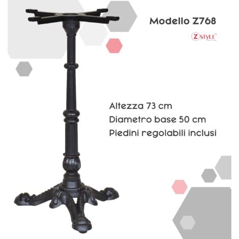 Base per Tavoli in Ghisa - Zstyle Z768: 50 x H 73 cm base tavolo, gamba ...