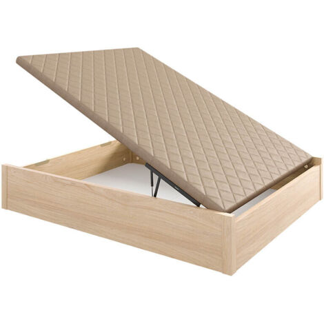 Canapé Abatible Arcón de madera con tirador embutido altura 34 cm ...