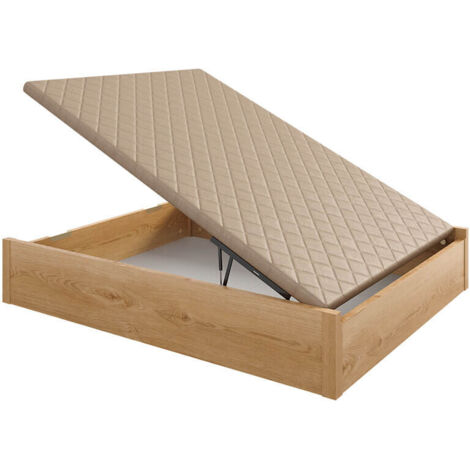 Canapé Abatible Arcón de madera con tirador embutido altura 34 cm ...
