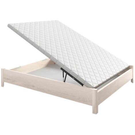 Canapé Abatible Arcón de madera con patas y tirador embutido altura 34 ...