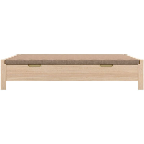 Canapé Abatible Arcón de madera con patas y tirador embutido altura 34 ...