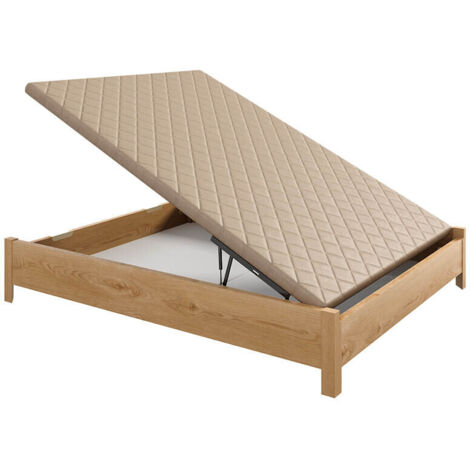 Canapé Abatible Arcón de madera con patas y tirador embutido altura 34 ...