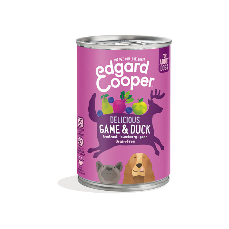 EDGARD & COOPER GAME & DUCK CIBO UMIDO GRAIN-FREE PER CANE DA 400 GR ...