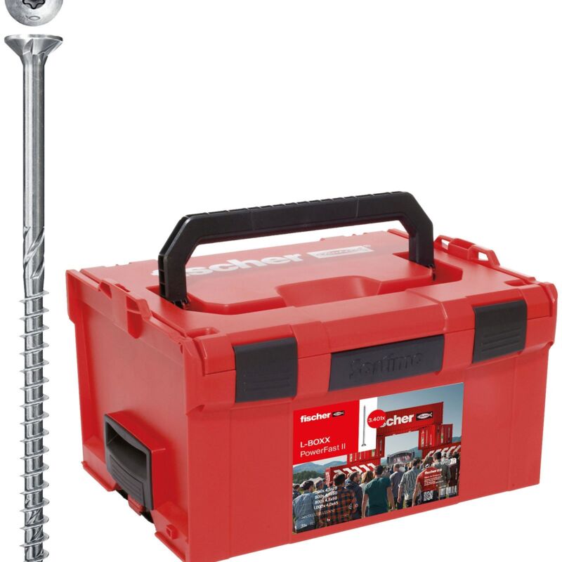 FISCHER OFFER L-BOXX 238 POWER-FAST II TX, SCREW SET (3,400 PIECES ...
