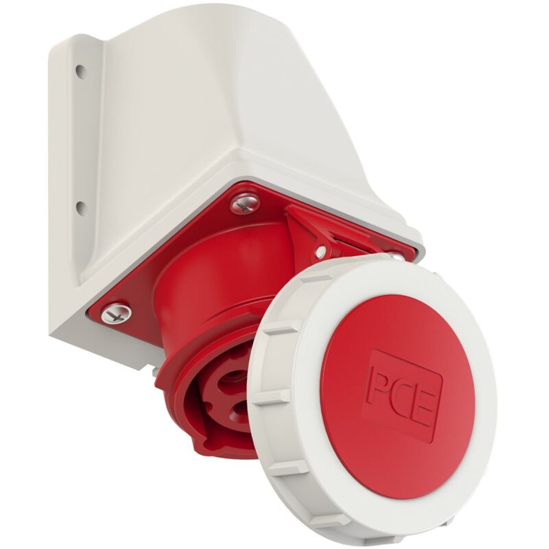 PRISE FIXE 16A 5P 400V ROUGE IP67 /SANS PRESSE-ÉTOUPE/ 1152-6 ...