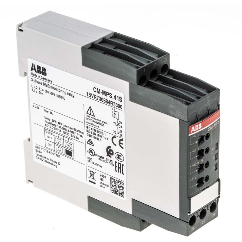 ABB-ENTRELEC CM-MPS. 41S'RELE CONTROL TRIFASICO CM-MPS. 41S 2 AVEC C ...
