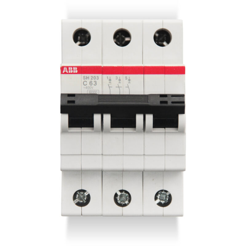 ABB-ENTRELEC SH203-C63 - INTERRUPTEUR AUTOMATIQUE 3 PÔLES 63 A C 6 KA ...