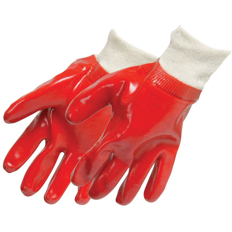 GANTS TRICOT PVC ROUGES TAILLE UNIQUE SILVERLINE 447137