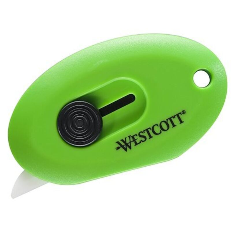 WESTCOTT MINI UTILITAIRE LAME CUTTER DE SÉCURITÉ EN CÉRAMIQUE - VERT