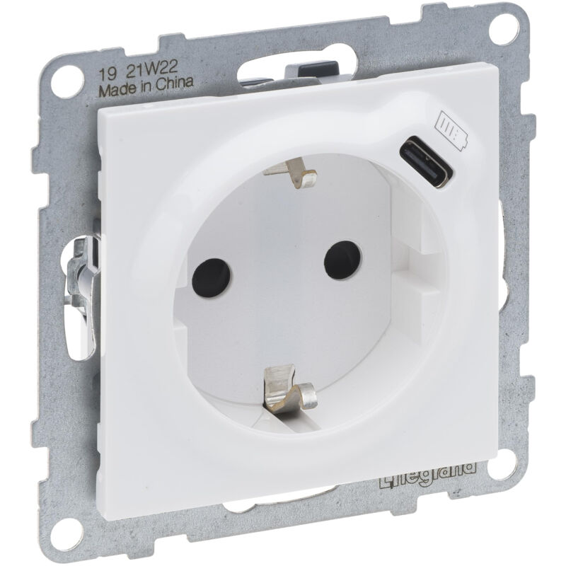 LEGRAND, SEANO PRISE 2 EN 1, PRISE COMBINÉE USB TYPE C, AVEC PROTECTION ...