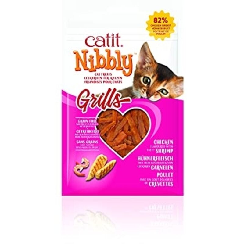 CATIT NIBBLY GRILLS BANDES À MÂCHER POUR CHAT EN FILET DE POULET AVEC ...