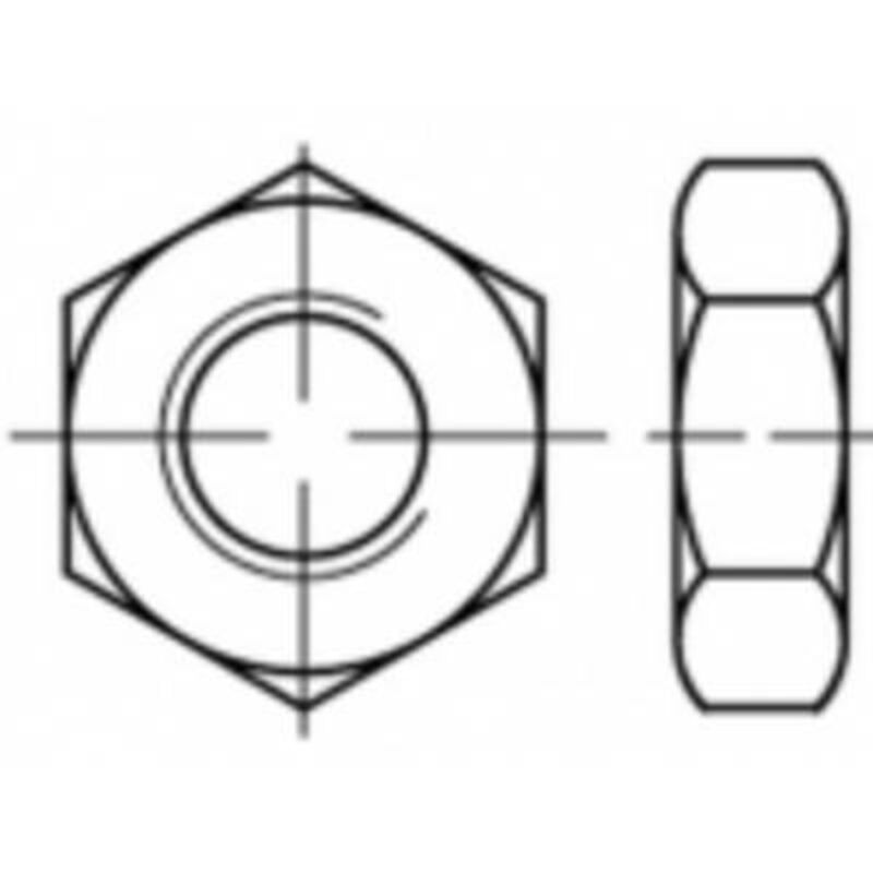 ÉCROU HEXAGONAL M3 TOOLCRAFT TO-5417109 ISO 4035 ACIER ÉTAMÉ PAR ...