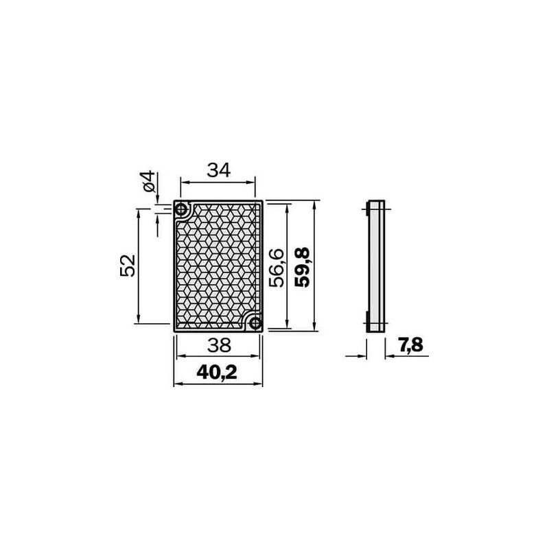 SICK RÉFLECTEUR 40 X 60 MM, DÜSSELDORF PL40A SICK 1012720
