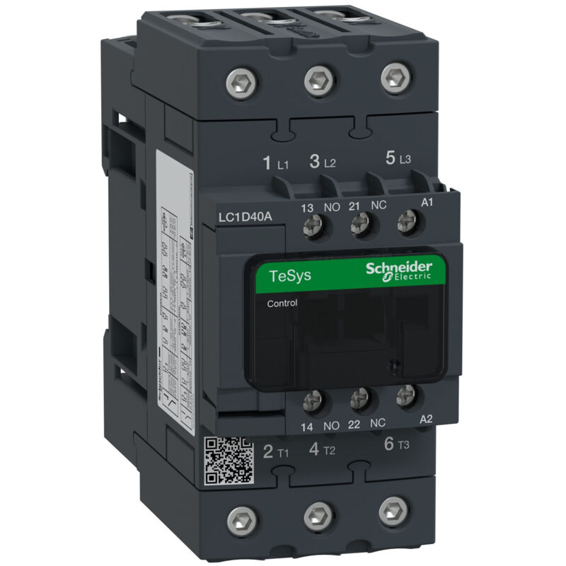 SCHNEIDER ELECTRIC LC1D40AP7 CONTACTEUR TESYS LC1-D, 3P, 40 A, 440VCA-3 ...