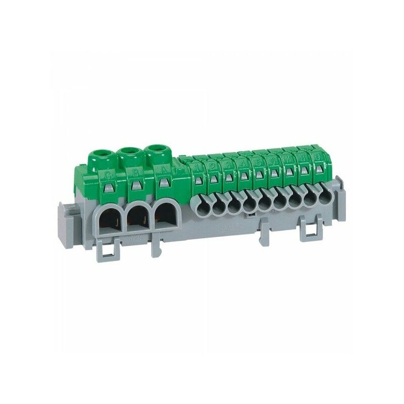 BORNIER DE RÉPARTITION IP 2X - CONNEXION AUTO - 3 BORNES À CAGE - L 98 ...