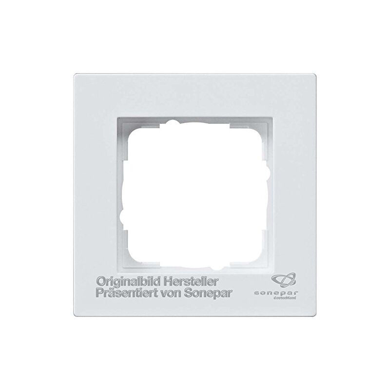 GIRA 0211225 E2 CADRE DE FINITION, BLANC SATINÉ