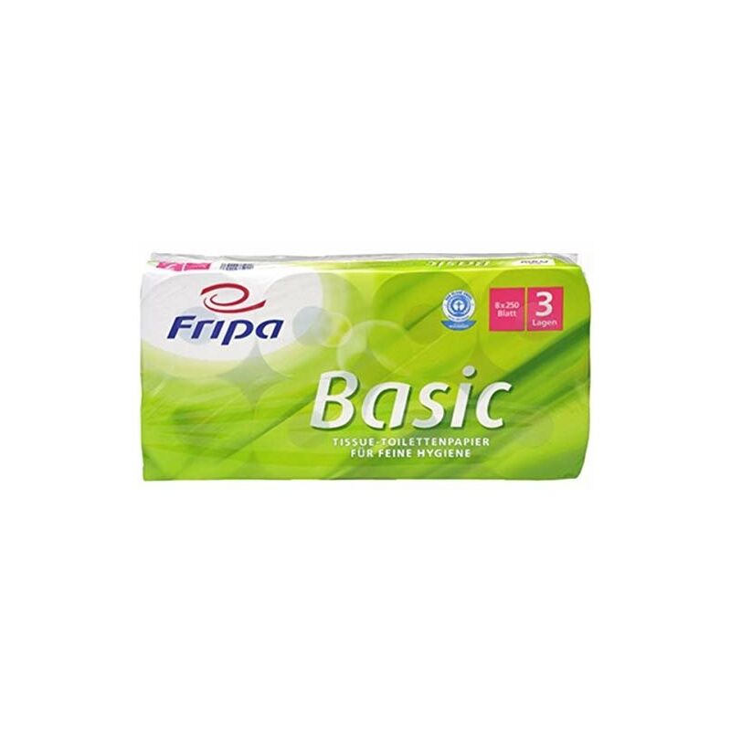 FRIPA 1510805 PAPIER TOILETTE BASIC, 2 COUCHES, BLANC
