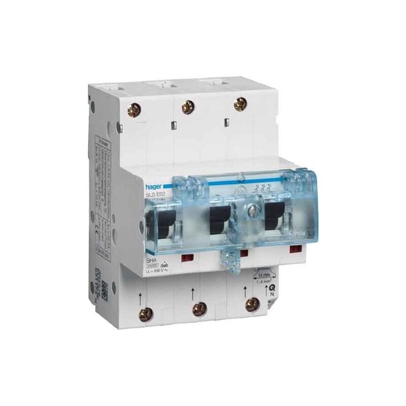 HAGER HTN340E SLS-SCHALTER 3P E-40A HUTSCHIENE