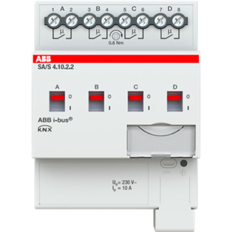 ABB EIB, KNX ACTIONNEUR DE COMMUTATION 4 VOIES 10 A REG SA/S4.10.2.2 ...