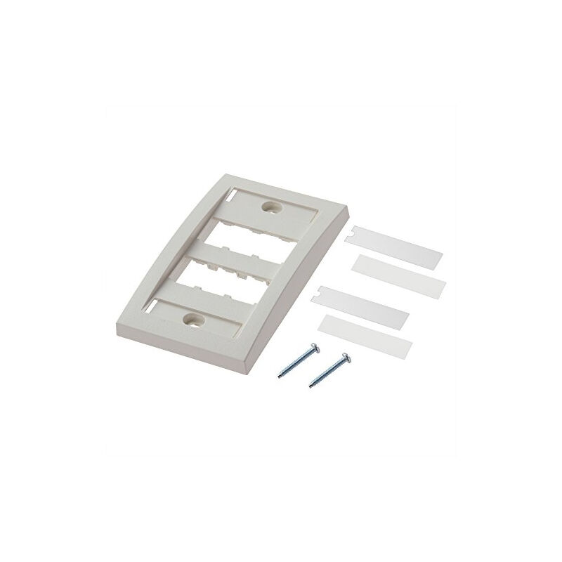 PANDUIT CFPE6IWY 1-GANG 6-PORT FACEPLATE, OFF WHITE