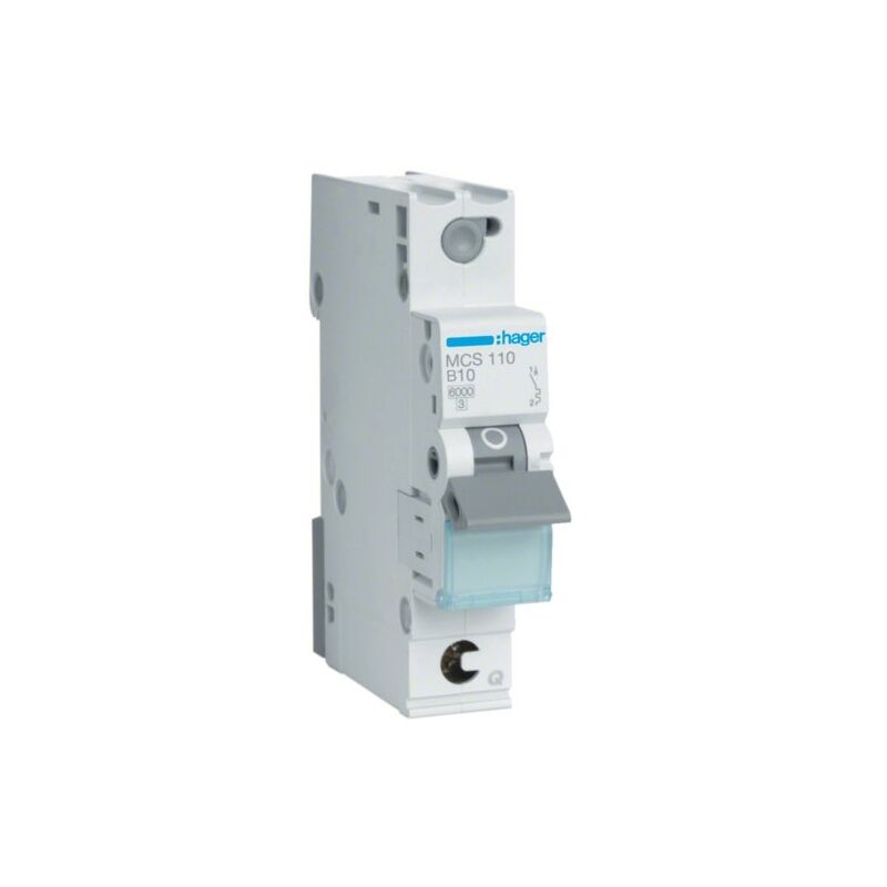 HAGER MCS110 C-TYPE 1P 1 MODULE (S) CIRCUIT BREAKER - CIRCUIT BREAKERS (25 - 60 °C, -25 - 80 °C)