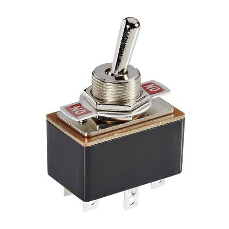 INTERRUPTEUR À LEVIER 2 X ON/ON TRU COMPONENTS TC-R13-4-05 1587665 250 V/AC 1.5 A À ACCROCHAGE 1 ...