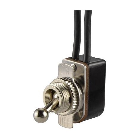 INTERRUPTEUR À LEVIER 1 X OFF/ON TRU COMPONENTS TC-R13-36A1-11 1587680 250 V/AC 3 A À ACCROCHAGE ...