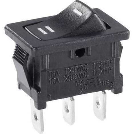 INTERRUPTEUR À BASCULE TRU COMPONENTS TC-R13-66C-02 1587512 250 V/AC 6 A 1 X ON/ON À ACCROCHAGE ...